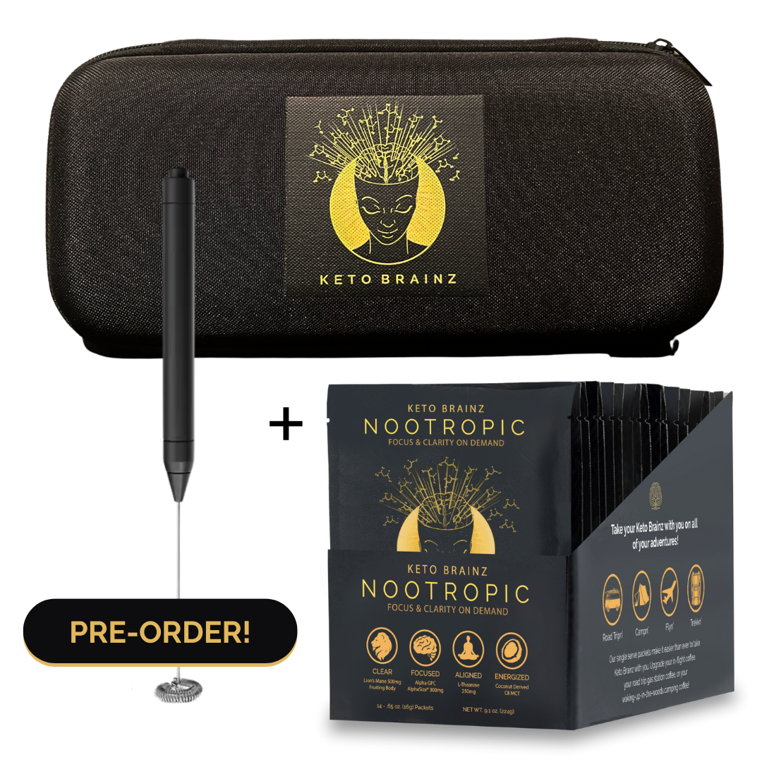 Keto Brainz Nootropics Travel Kit + Box of Travel Packets